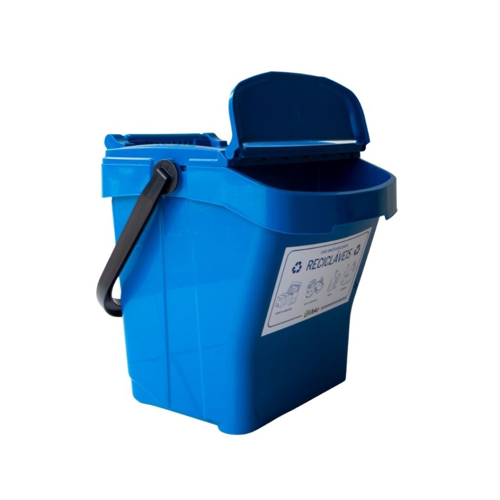 Contentor Urba 30 L - Recicláveis (Azul) Lançamento - Oeko Bioplásticos